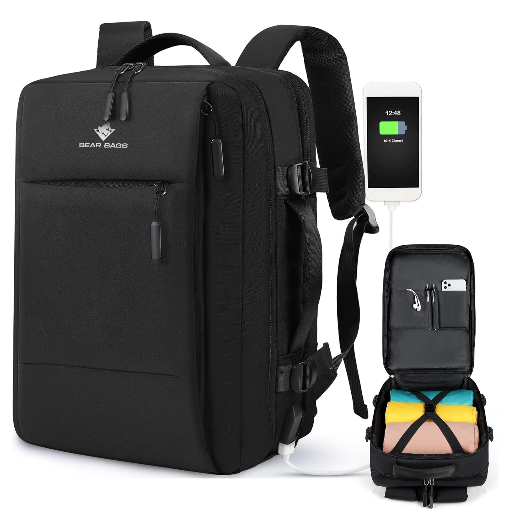 Agon - Waterproof Business Travel Backpack with USB Charging Tunisia ...
